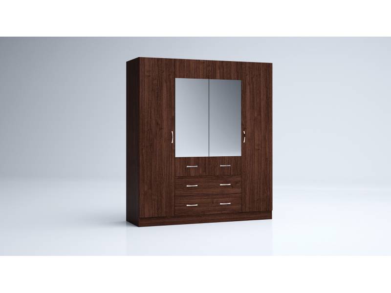 Четирикрилен гардероб Аполо 9 - Топ Цени | Мебели Онлайн Orhideamebel.com